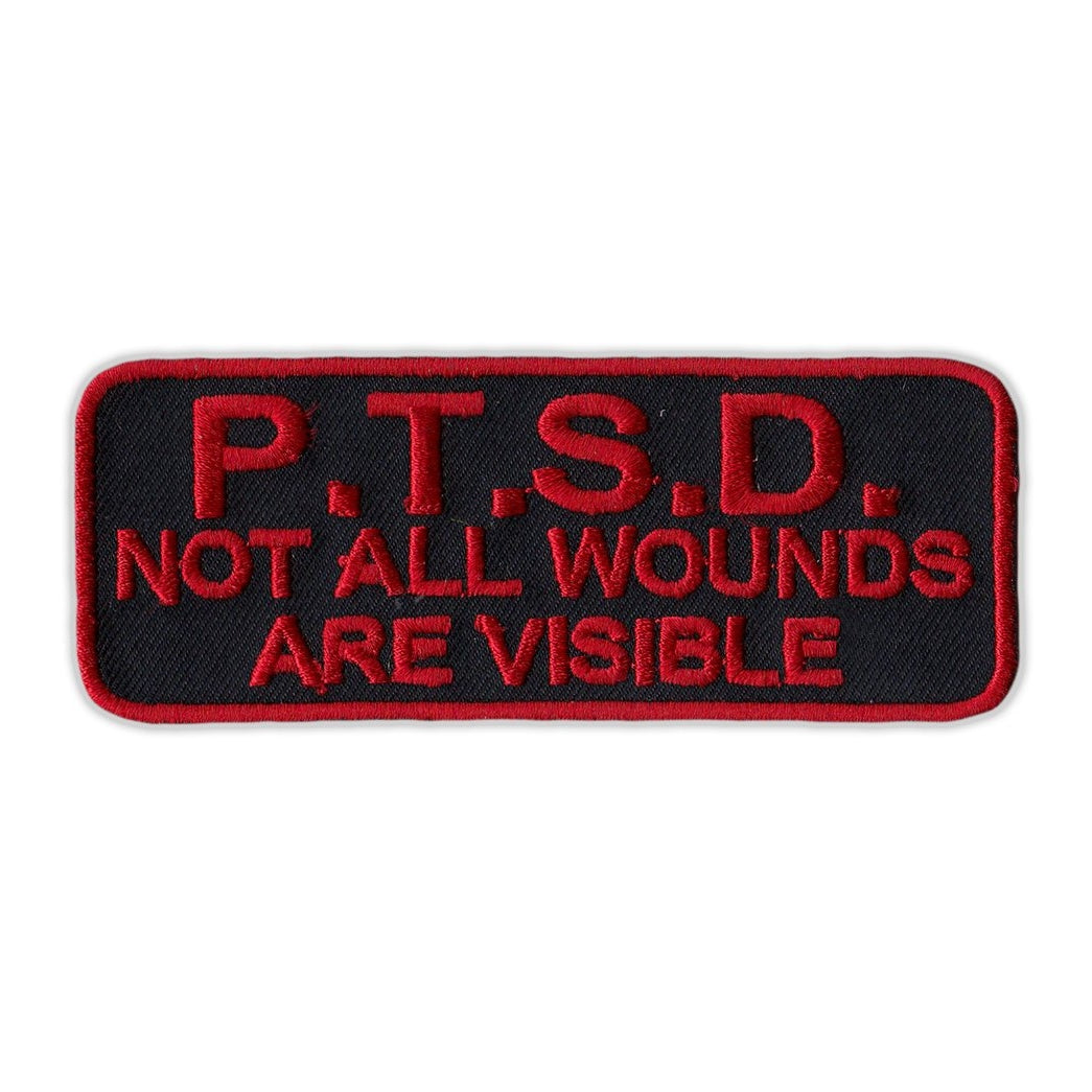 Embroidered Patch - PTSD Not All Wounds Are Visible - Military